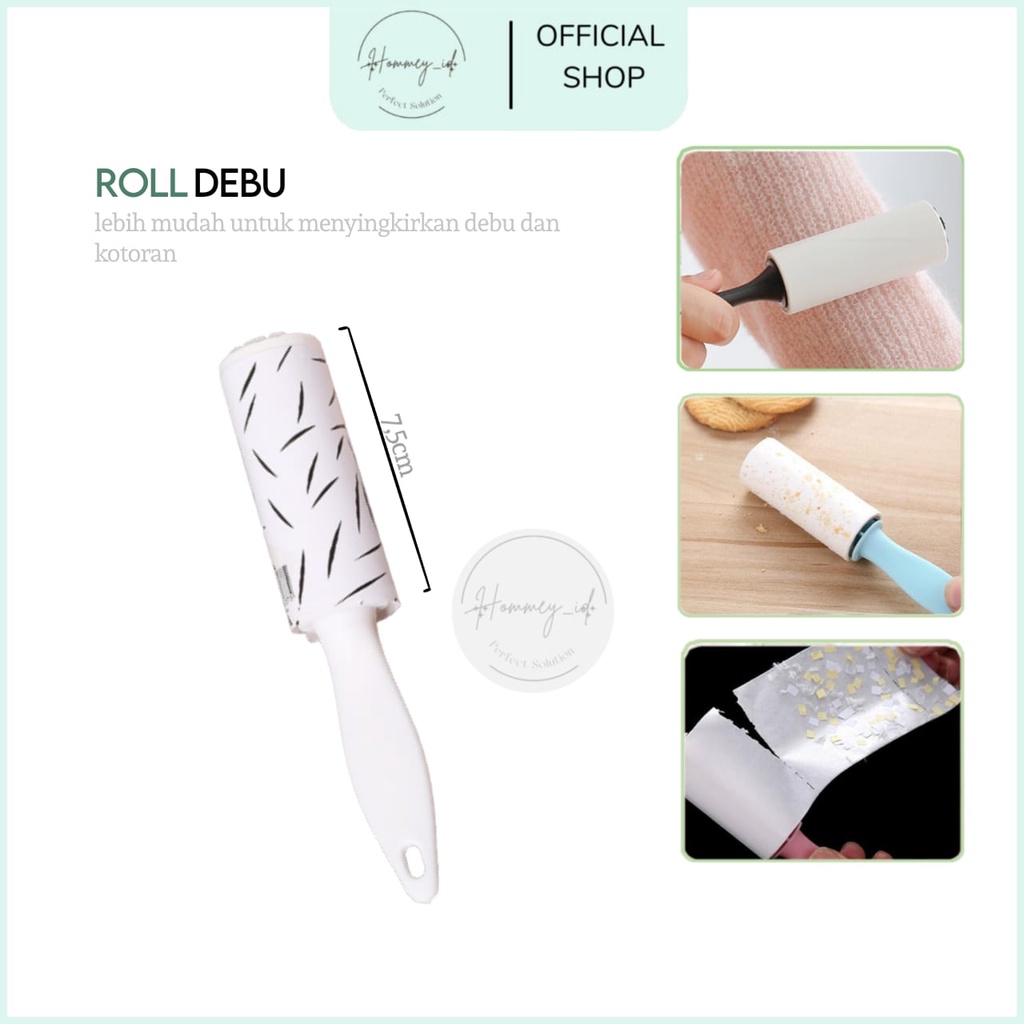 Jual HOMMEY - ROLL DEBU MINI | ROLL STICKY | PEMBERSIH BULU DEBU ...