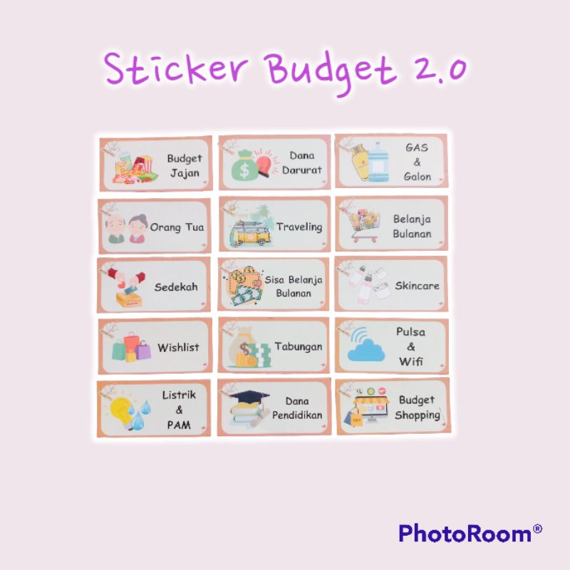 Jual ( PART 2 ) NEW STICKER BUDGETING / STICKER KEUANGAN / STICKER ...