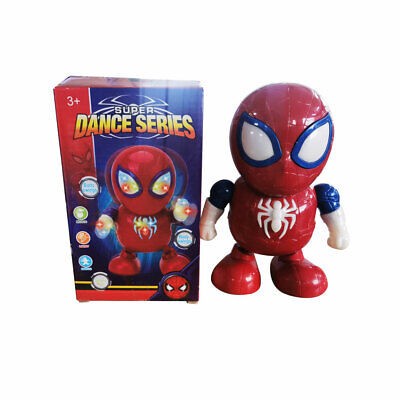 Jual Spiderman Dance Hero Mainan Anak Super Hero LED Dance Hero Robot ...
