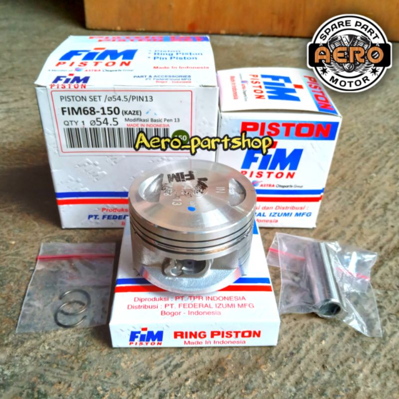 Jual PISTON KIT FIM FIM68 KAWASAKI KAZE / KAZE R ( 53 / 53,5 / 54 / 54 ...