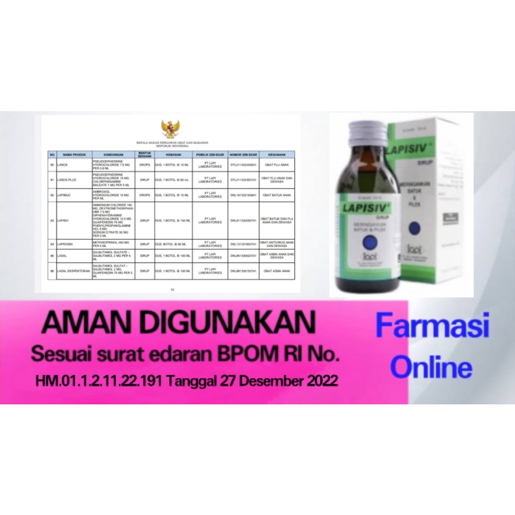 Jual Lapisiv Syrup 100 ml | Shopee Indonesia