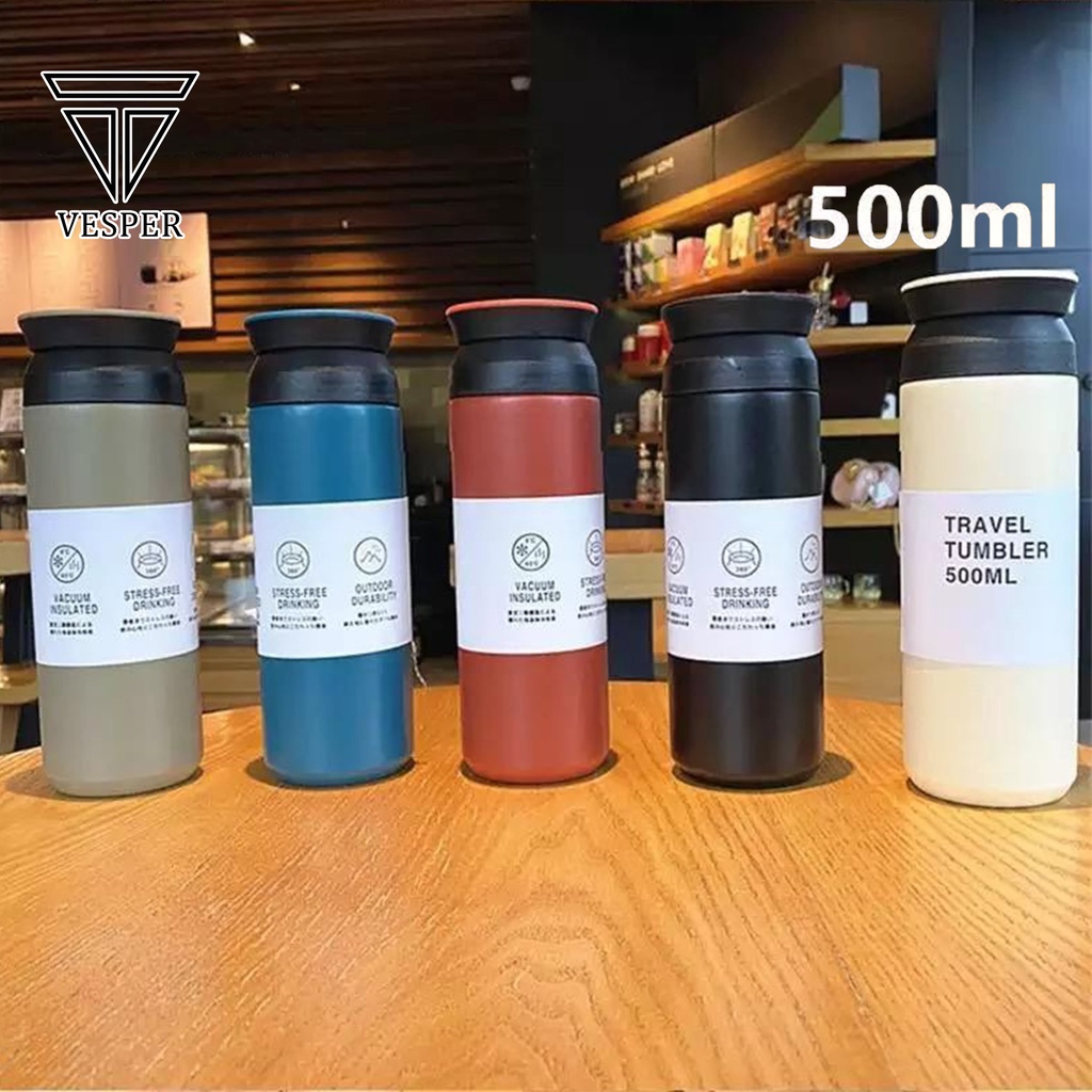 Jual japanese harajuku style coffee travel tumbler / botol minum ...