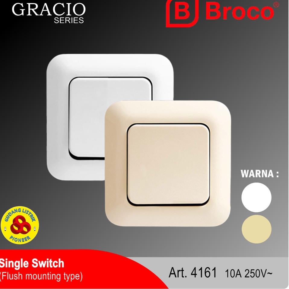 Jual [KODE PRODUK JA8FA39] Broco Saklar Engkel 1G Gracio 4161 Sakelar ...