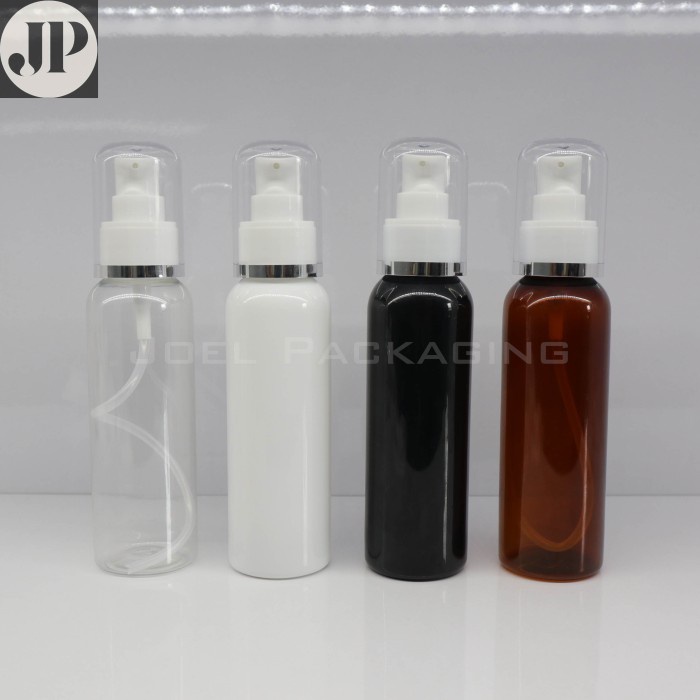 Jual BOTOL TREATMENT PUMP 100 ML CAP FULL COVER BR 100ML LIST GOLD PUTIH - Putih | Shopee Indonesia