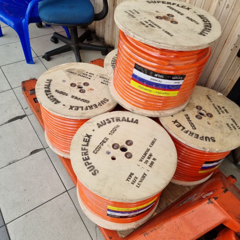 Jual KABEL LAS SUPERFLEX 70MM / WELDING CABLE SUPER FLEX 70 MM FULL ...