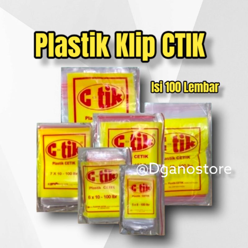 Jual Plastik Klip Cetik Ziplock Isi 100 Lbr Ukuran 4x6 5x8 6x10 7x10