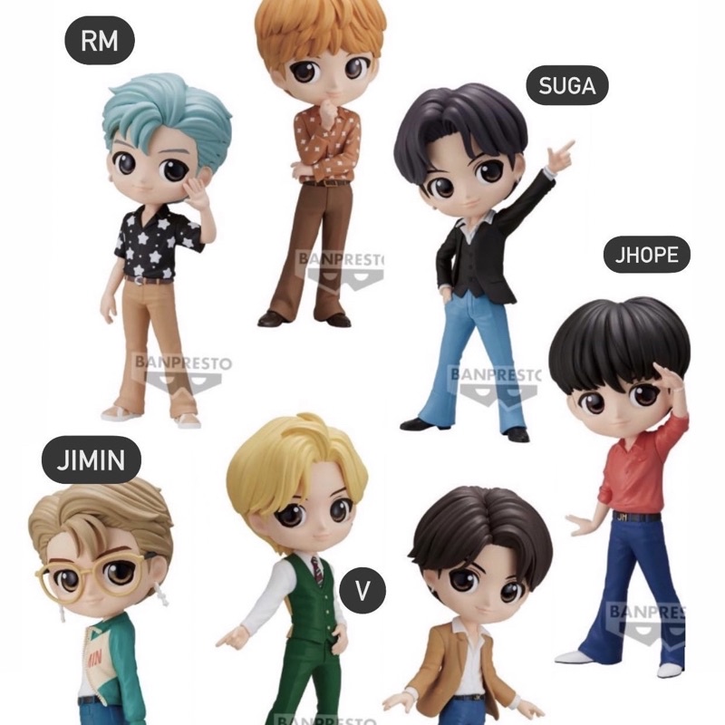 Jual Banpresto Qposket BTS Dynamite Tiny Tan Jungkook V Jin Jimin Jhope RM Suga | Shopee Indonesia