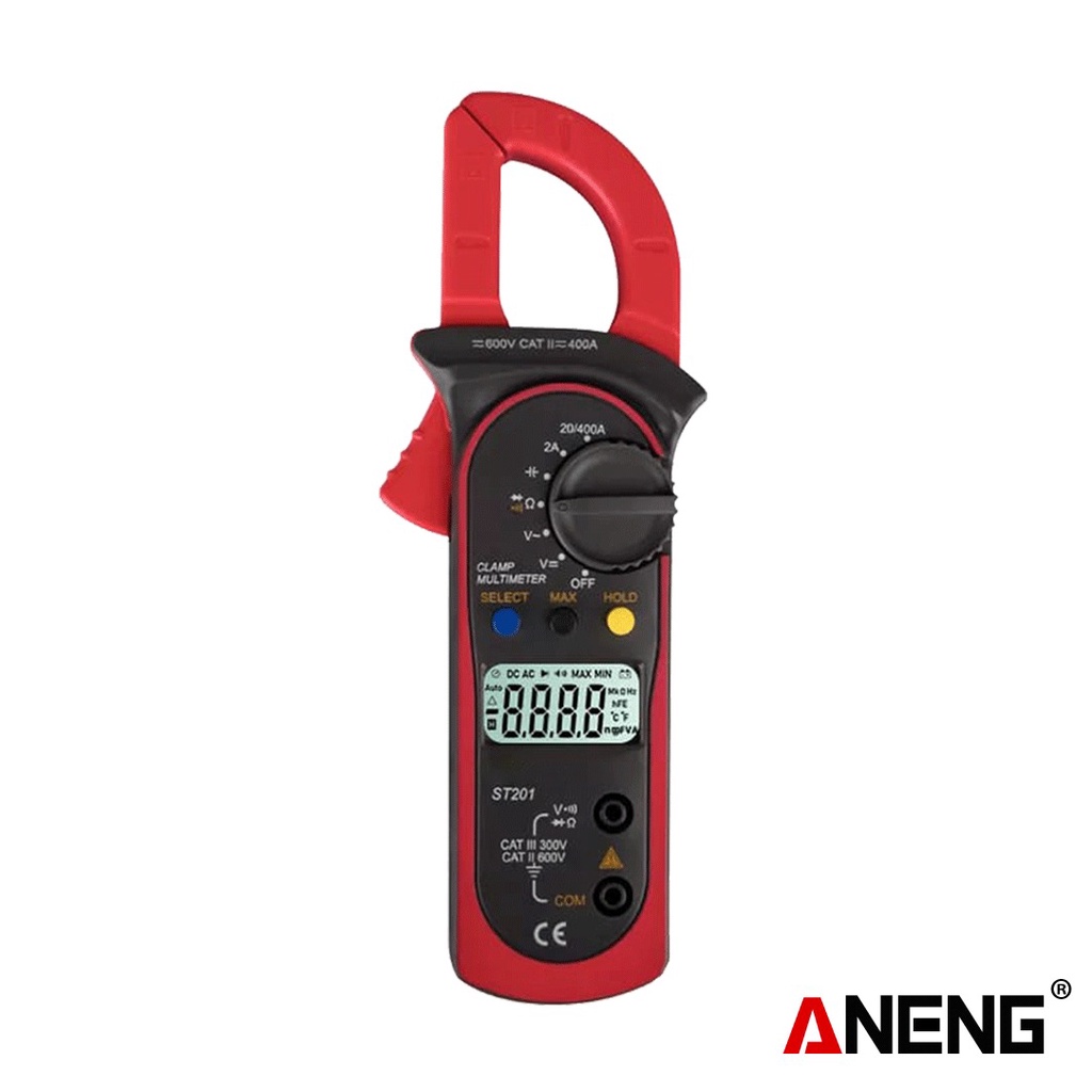 Jual Aneng ST201 Tang Ampere 400A AC Digital Clamp Meter Original ...