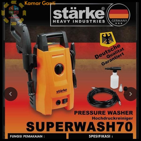 Jual MESIN STEAM JET CLEANER LISTRIK STARKE SUPERWASH 70 CUCI MOBIL ...