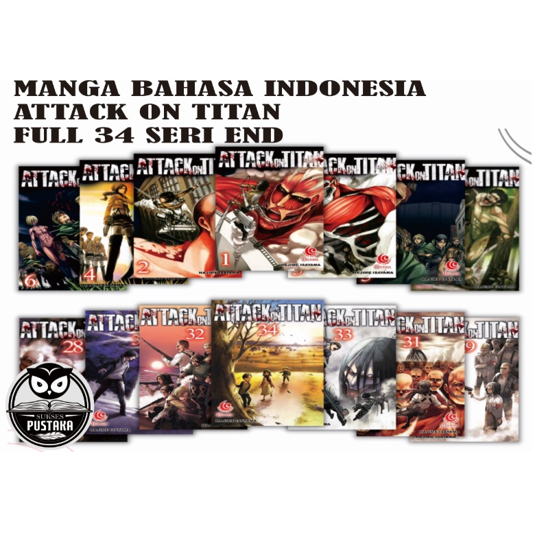 Jual [INDONESIA] KOMIK ATTACK ON TITAN FULL SERIES - SHINGEKI NO KYOJIN ...