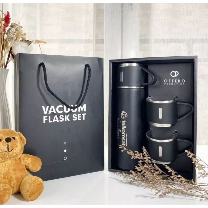 Jual Tumbler Vacum Flask Set - Tumbler Gift Set Lengkap dengan Box ...