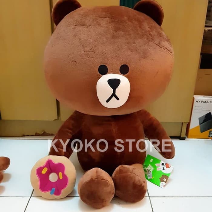 Jual Boneka Line Big Brown Plush Doll Original 70cm | Shopee Indonesia