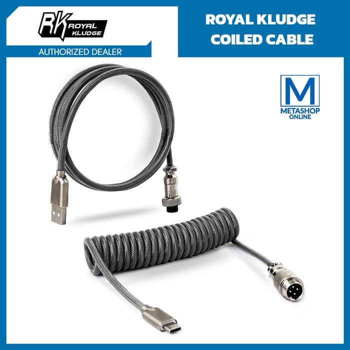 Jual ROYAL KLUDGE RK Coiled Mechanical Keyboard Cable Kabel Type C ...