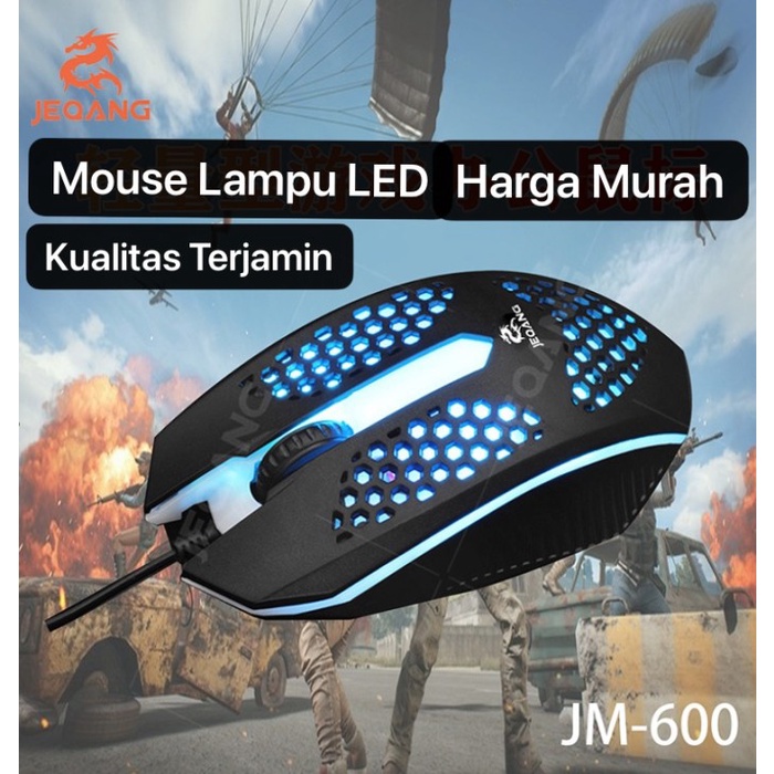 Jual Mouse Gaming Komputer PC Laptop Kabel USB Fitur Lampu LED ...