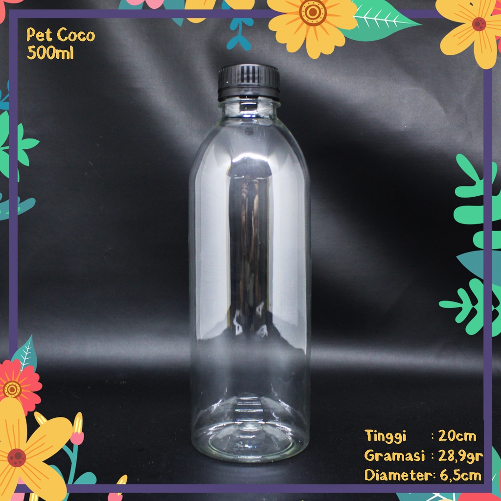 Jual BOTOL PLASTIK PET COCO 500ML LN KEMASAN MINUMAN KOPI JUS SUSU MADU ...