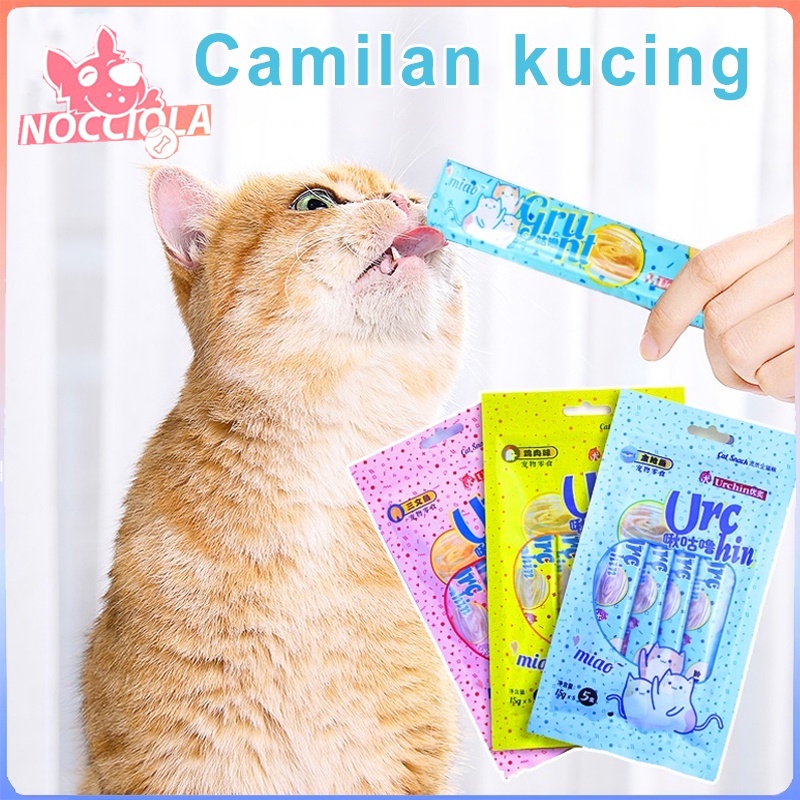Jual Snack kucing snack hewan peliharaan cat strip （15g/strip*5） kuing ...