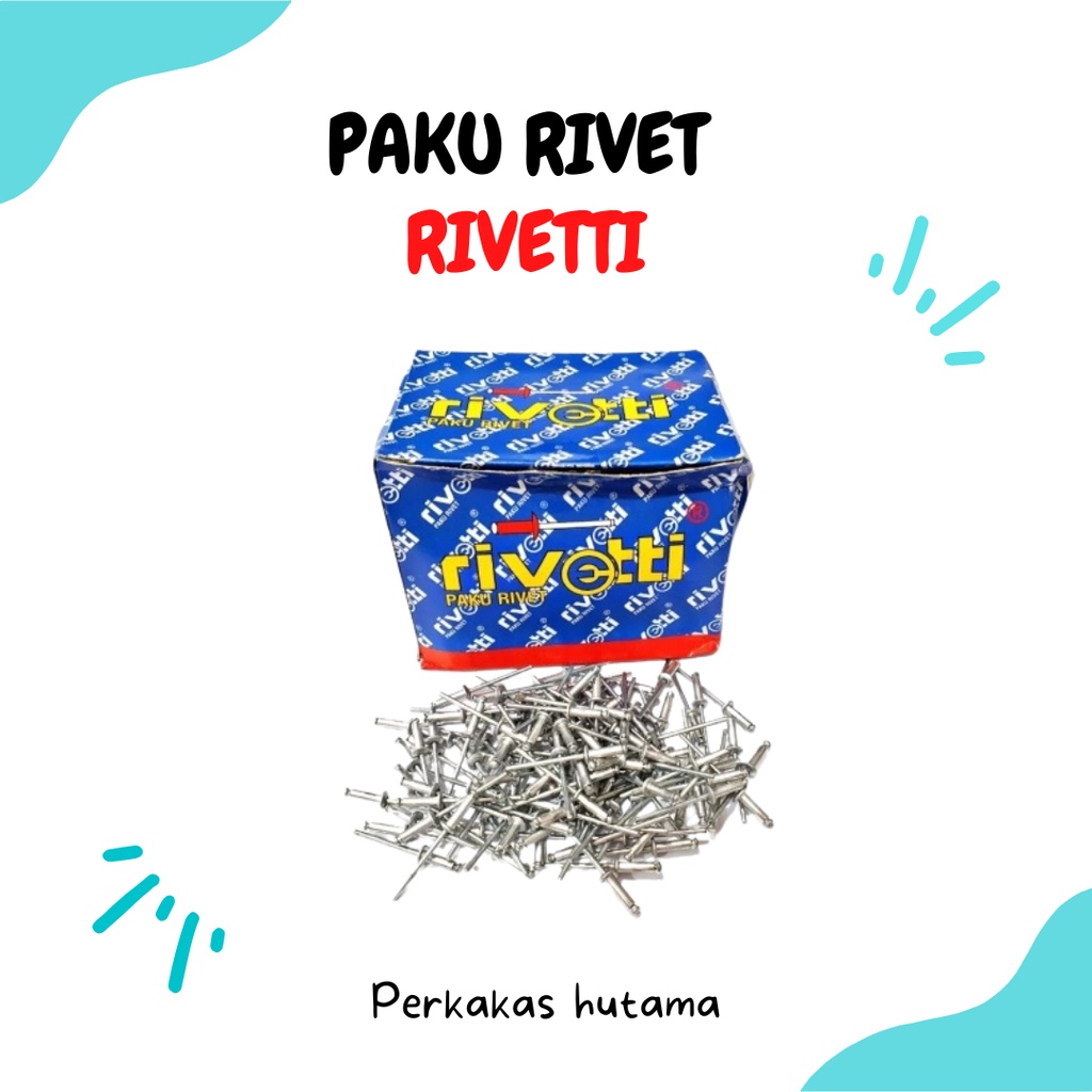 Jual RIVET RIVETTI 435, 440, 450, 537, DAN 540 PAKU RIVET RIVETTI ...