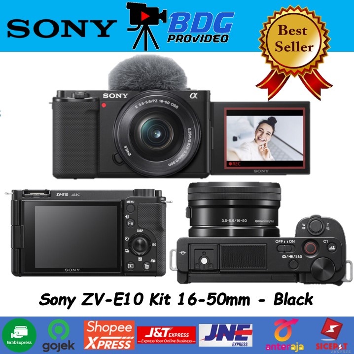 Jual Sony ZV-E10 Kit 16-50mm f/3.5-5.6 OSS - Black | Shopee Indonesia