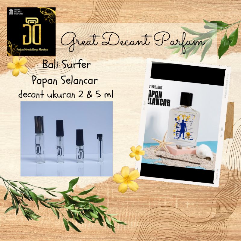 Jual Bali Surfer Perfume Papan Selancar Parfum Decant | Shopee Indonesia