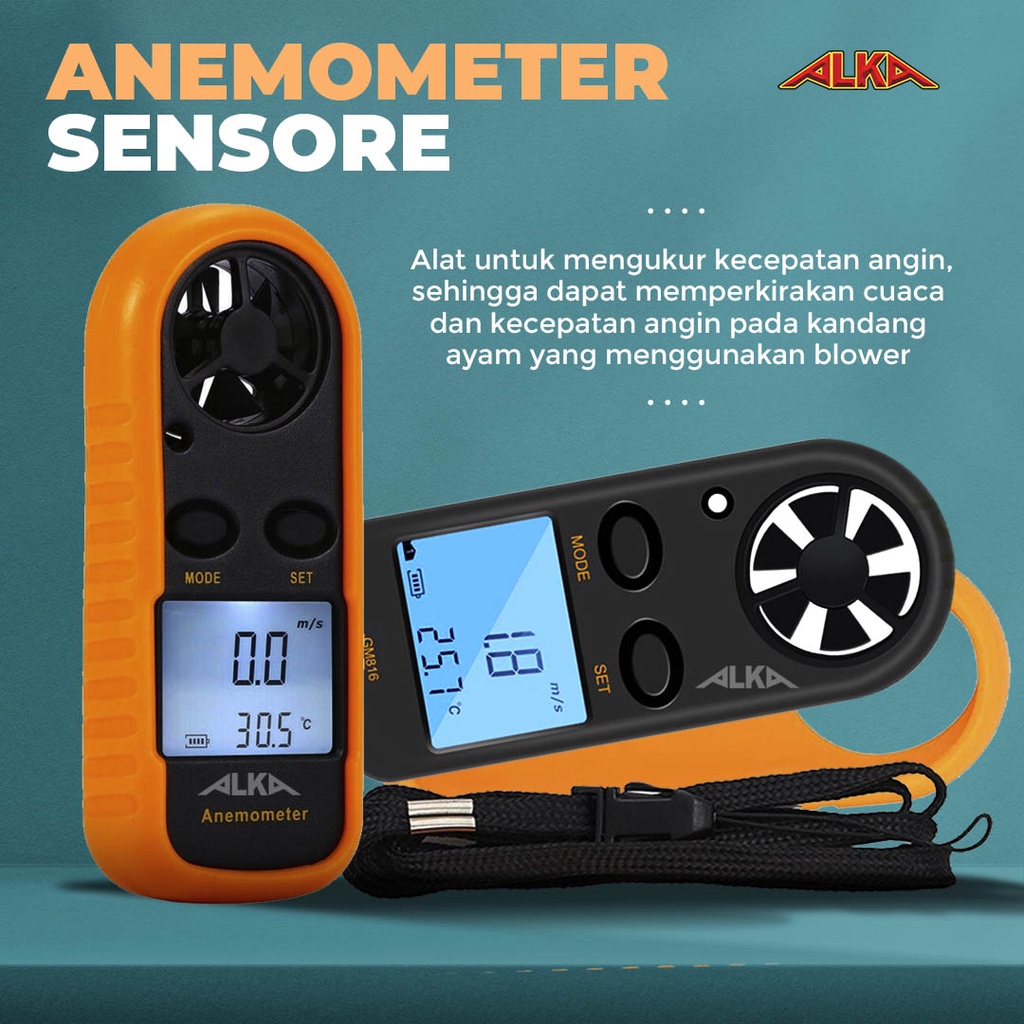 Jual Anemometer Pengukur Kecepatan Angin kandang Ayam | Shopee Indonesia