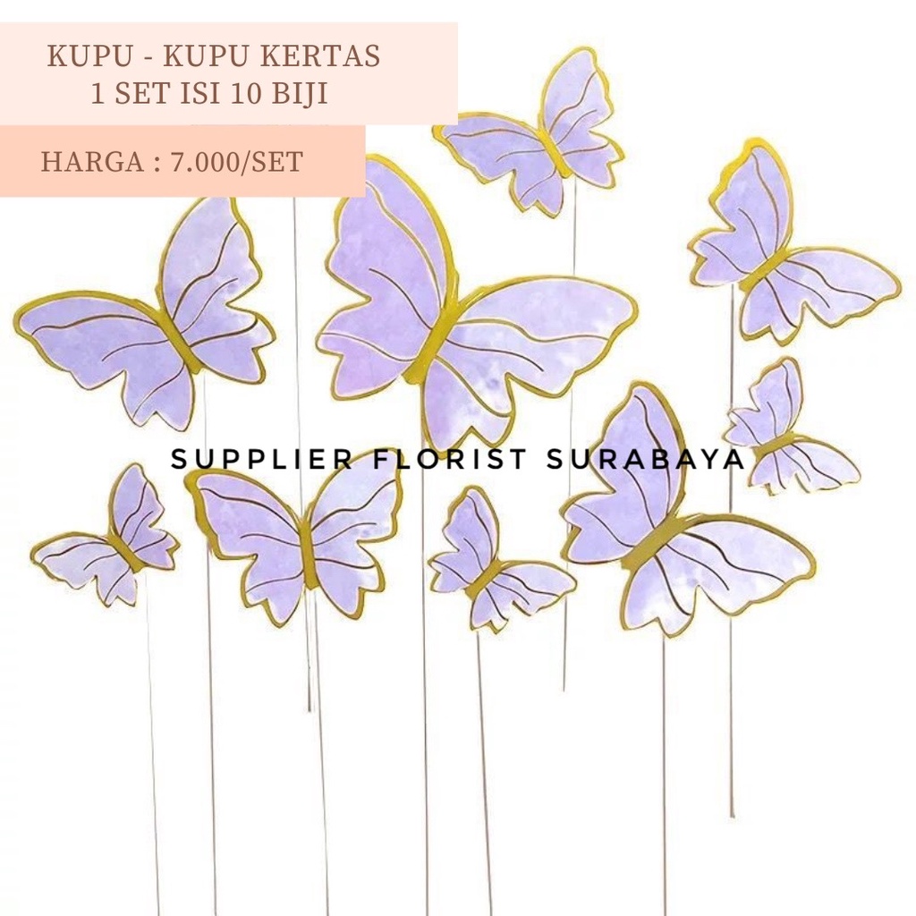 Jual TOPPER HIASAN KUE KUPU KUPU BUTTERFLY CAKE TOPPER ULANG TAHUN ...