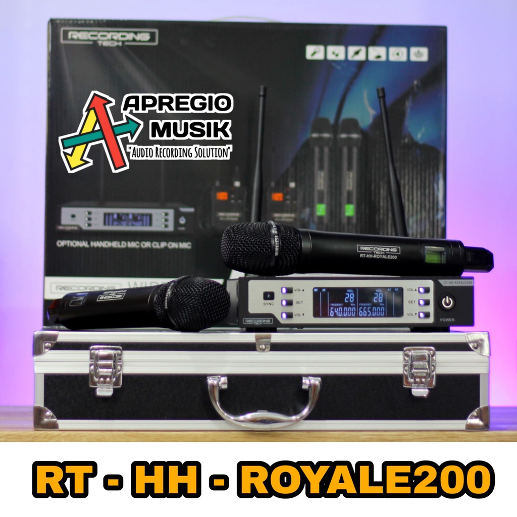 Jual RECORDING TECH RT HH ROYALE 200 ROYALE200 2 Mic Wireles Handheld ...
