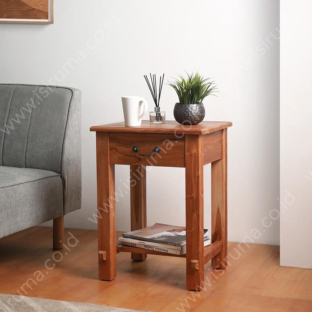Jual Meja Samping Kayu Jati Nakas Jati Side Table TAMA - ISIRUMA | Shopee Indonesia