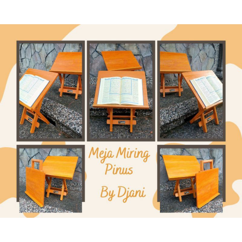 Jual [Bisa diatur kemiringan meja ] Meja Baca Al Quran/ Tatakan Al ...