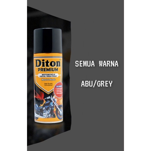 Jual cat semprot pilok pilox diton premium 400cc varian abu grey dark ...