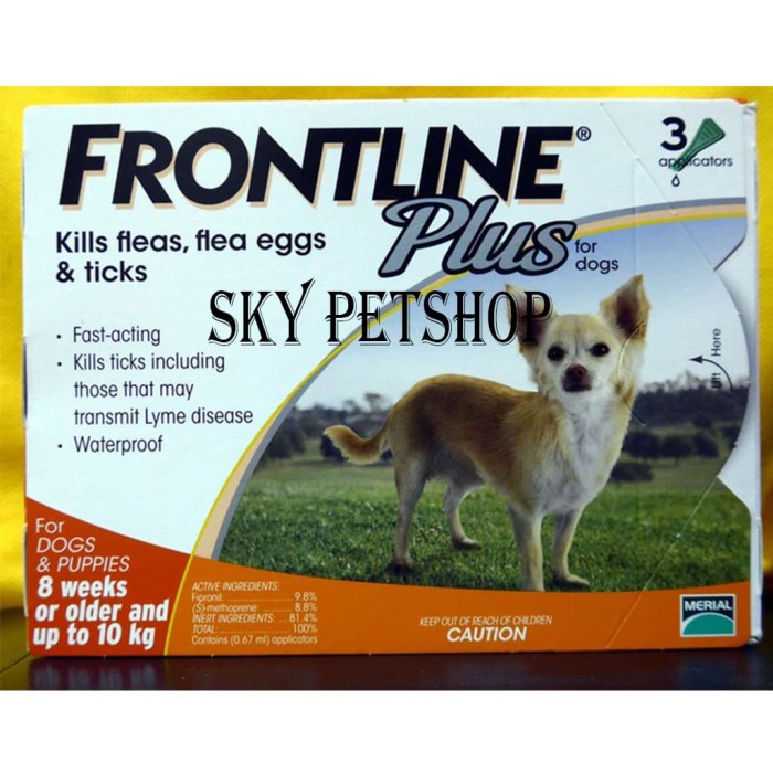 Jual Obt Frontline Plus For Dogs 0 - 10Kg (Obat Kutu Untuk Anjing ...