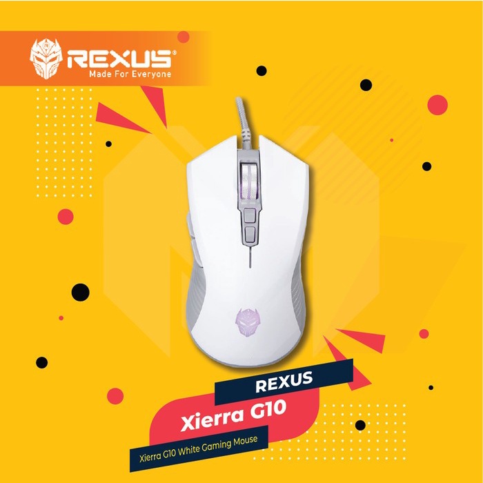 Jual Rexus Xierra G10 White Gaming Mouse - Putih | Shopee Indonesia