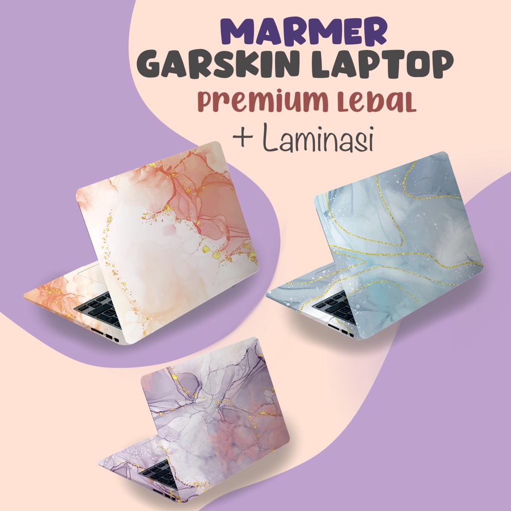 Jual Sticker Laptop Motif Marmer Cover Protector Notebook Skin Garskin ...