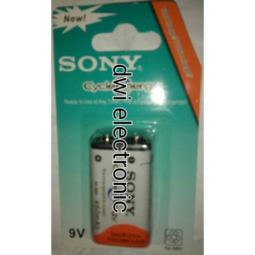 Jual Baterai Kotak Sony 9V / 9V Volt 450MAH Cash Isi Ulang Rechargeable ...