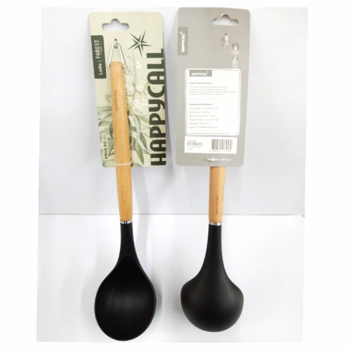 Jual Vegg Soup Ladle Happycall Forest Wood Ladle Nylon Sendok Sop ...