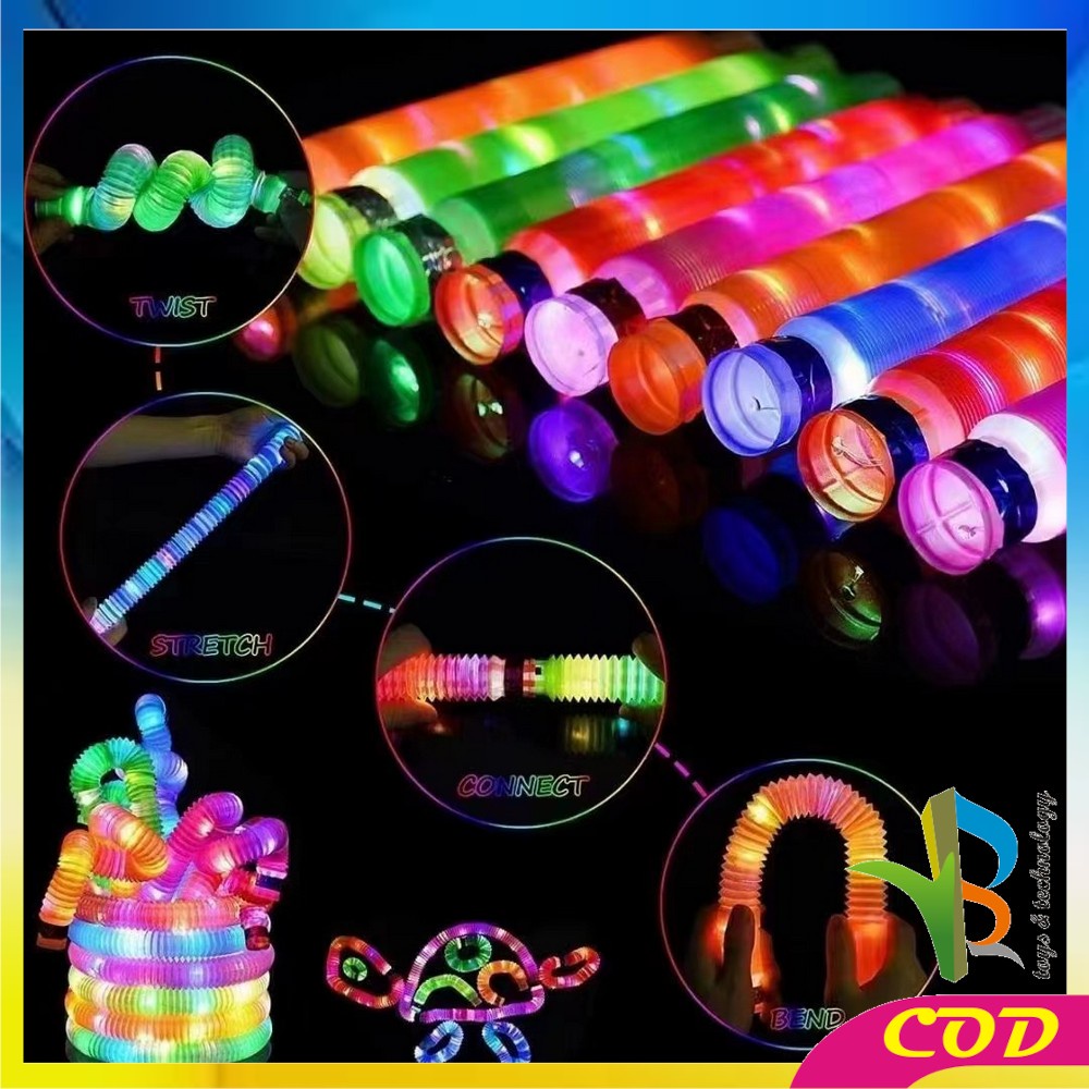 Jual RB-M296 Mainan Anak Light Up Pop Pipes Led / Fidget Pop Tubes ...