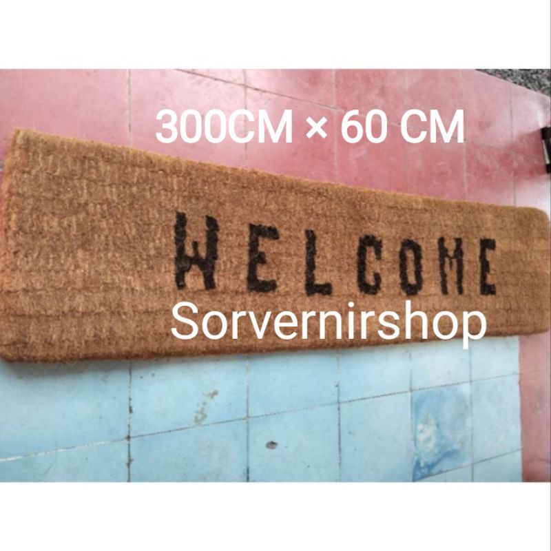 Jual 3 METER KESET WELCOME SERABUT KELAPA HALUS KESET ALAS KAKI ANTI ...