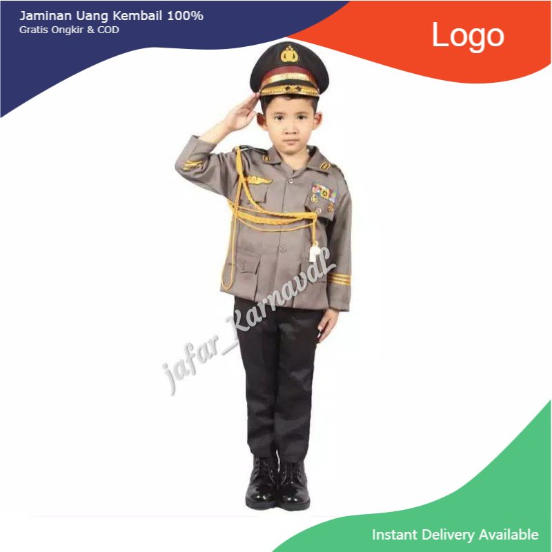 Jual BAJU POLISI ANAK PANGKAT JENDERAL/BAJU POLIS COWOK JENDERAL/BAJU ...
