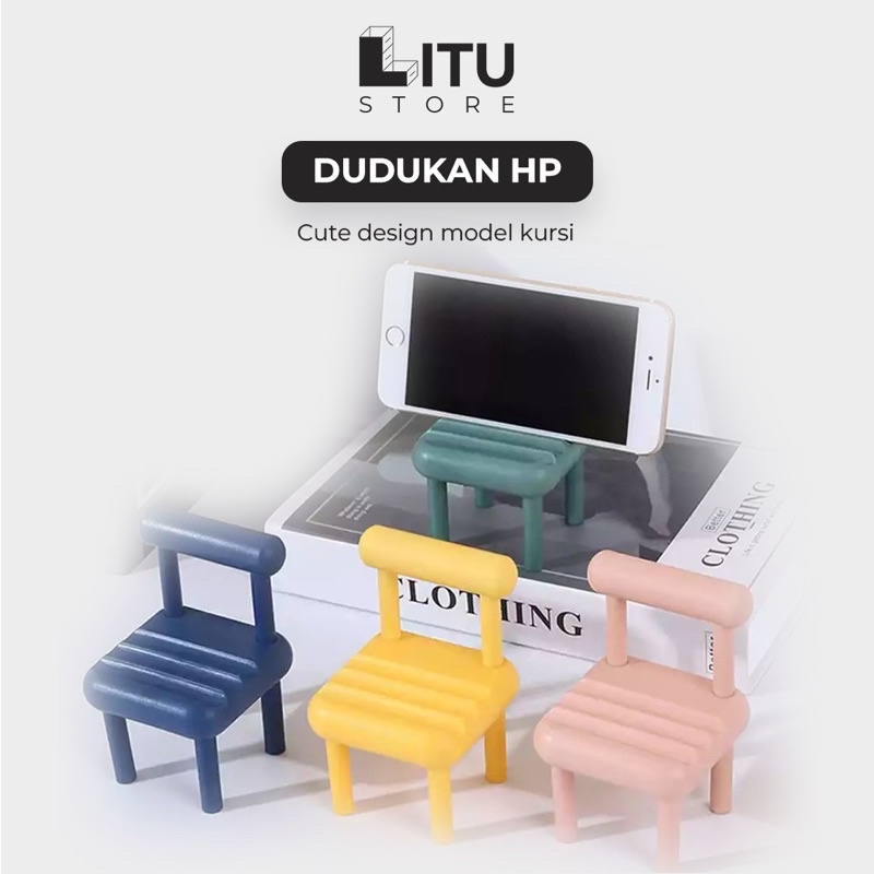 Jual Phone holder stand hp macaron model kursi lipat | Shopee Indonesia