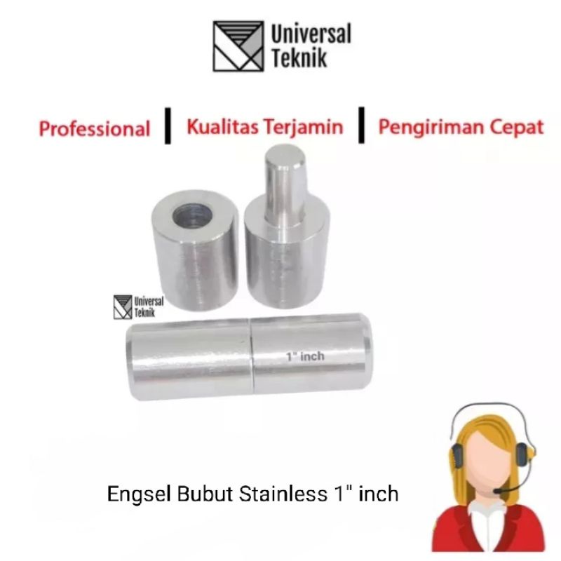 Jual Engsel bubut ss 1" inch 201 pintu pagar jendela stainless steel ...
