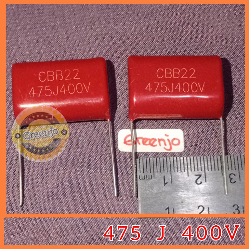 Jual Kapasitor Milar 400V 104 224 274 474 684 105 155 225 335 475 J ...