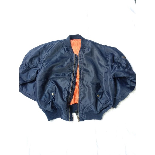 Jual Jaket bomber navy not alpha industries | Shopee Indonesia