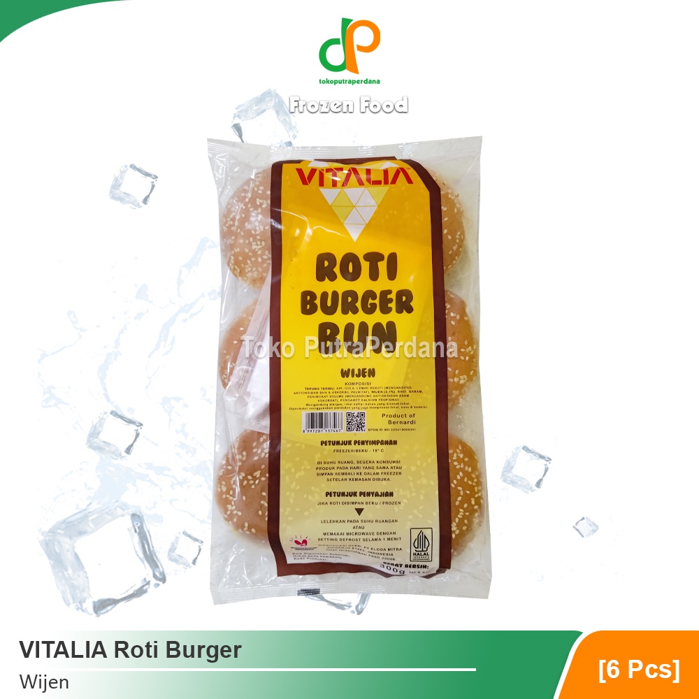 Jual VITALIA Roti Burger Wijen (6 Pcs) | Shopee Indonesia