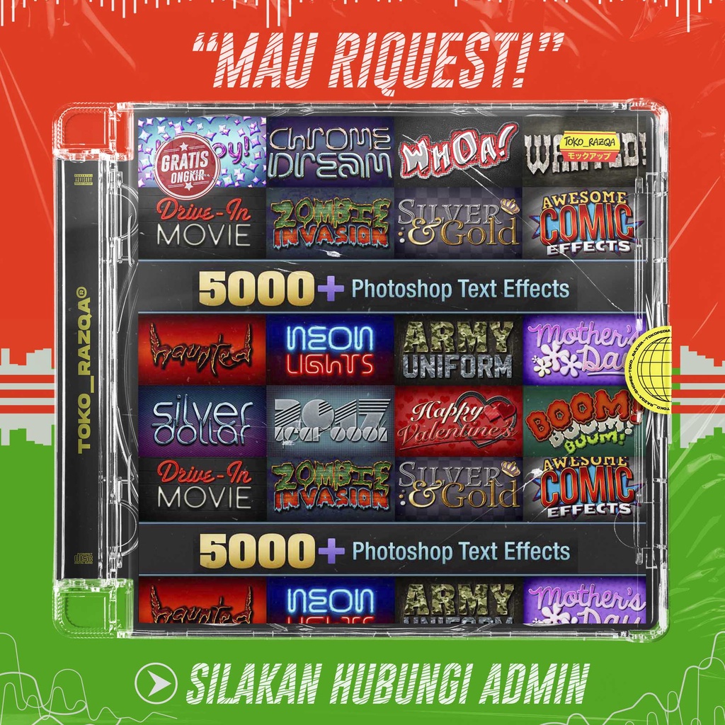 Jual 5,000+ Professional Text Effects Styles For Photoshop PS TEXT | Shopee Indonesia