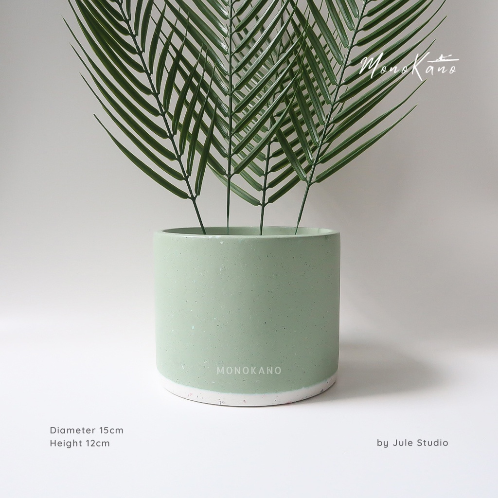 Jual Pot Tanaman Besar D15 Waterproof Terrazzo/Celadon/Concrete Pot/Pot ...