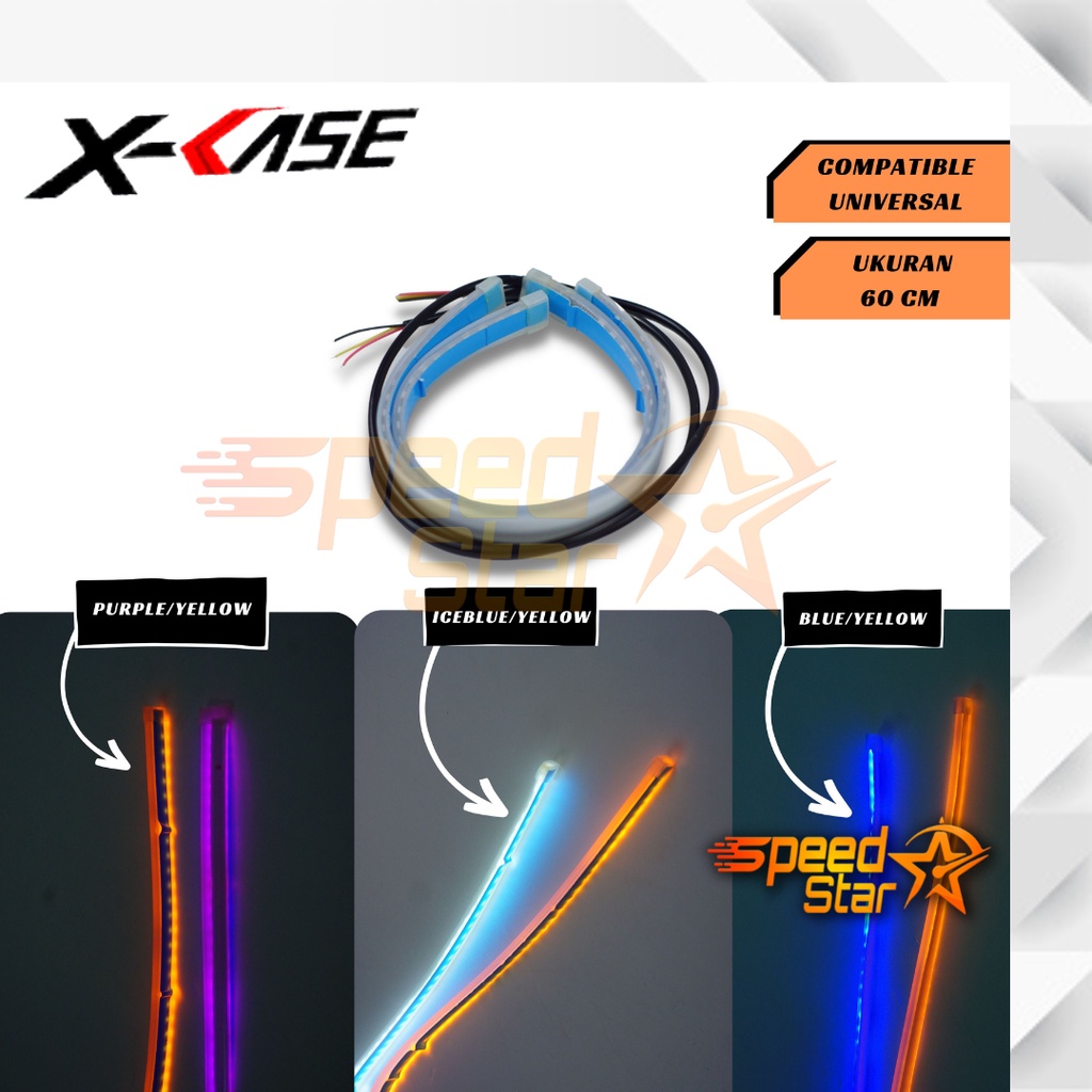 Jual Lampu Alis Motor XCASE 4675 Lampu Alis 60cm Universal Motor ...