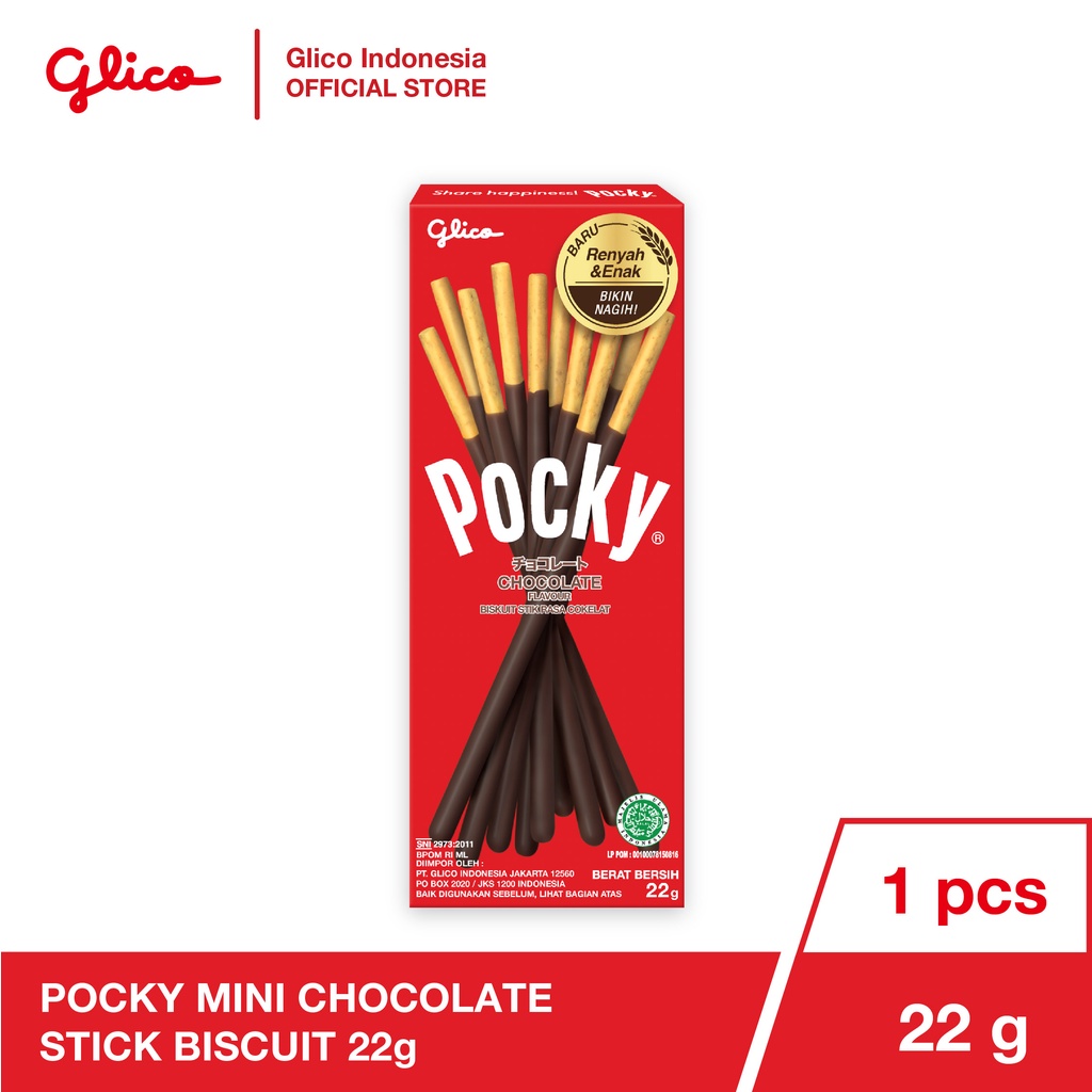 Jual Glico Pocky Mini Chocolate Stick Biscuit 22g | Shopee Indonesia