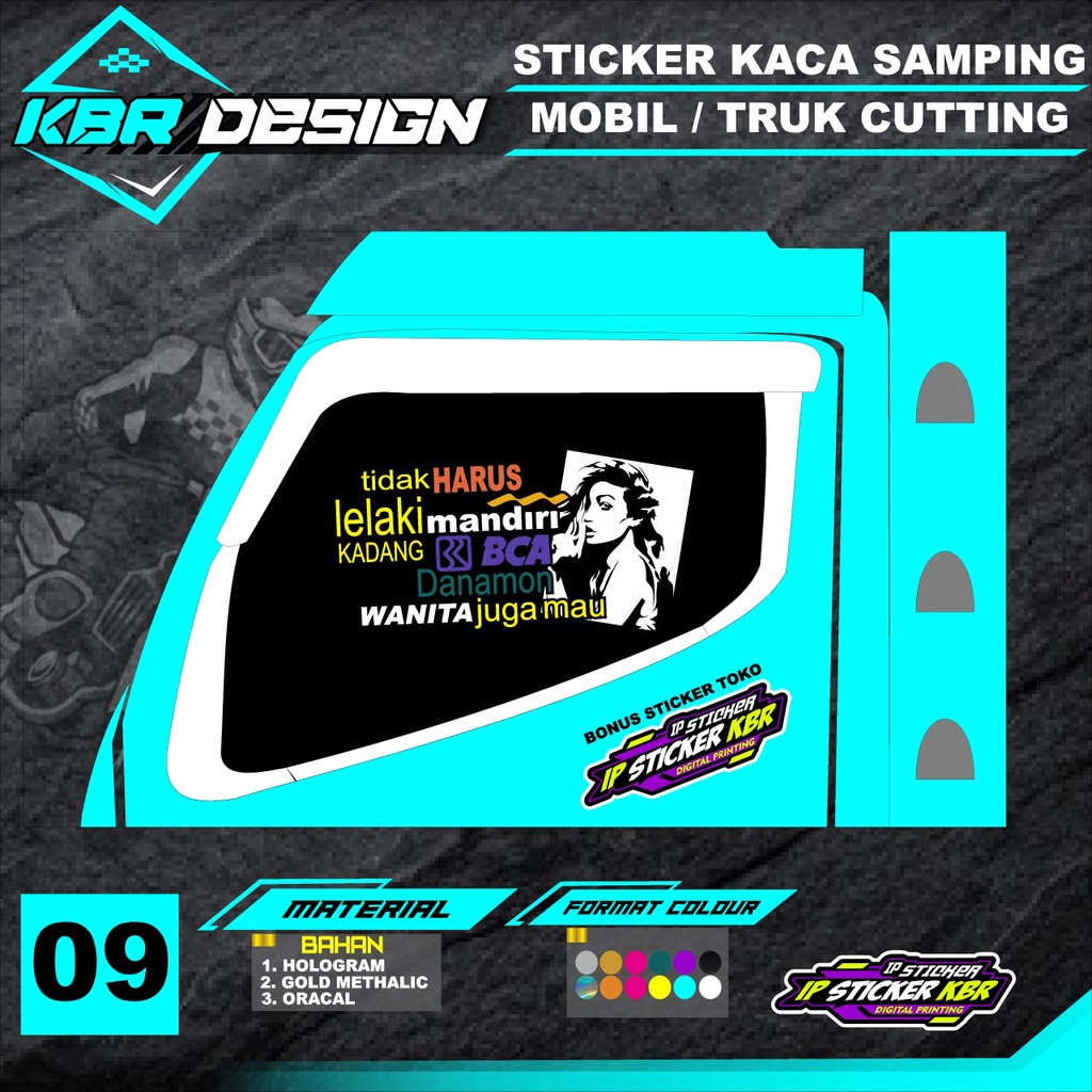 Jual STIKER CUTTING KACA TRUCK/ MOBIL (COD) STIKER CUTTING KACA TRUCK ...