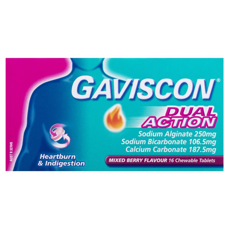 Jual Gaviscon Dual Action Chewable Mixed Berry - 16 Tablets | Shopee ...