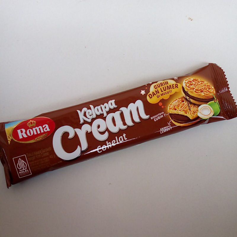 Jual Biskuit Roma Kelapa CREAM Coklat Cokelat 42g SATUAN | Shopee Indonesia