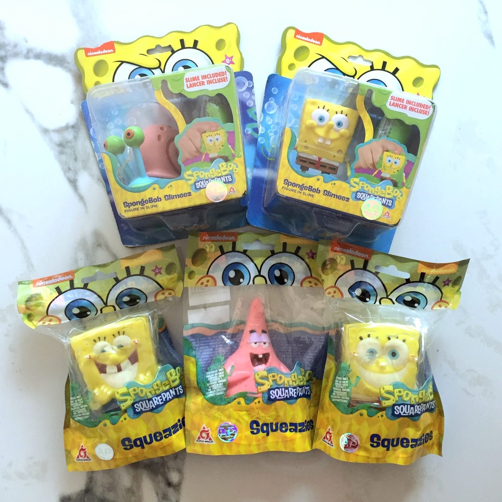 Jual Mainan Figur SpongeBob SquarePants Slimeez Figure In Slime Squishy ...